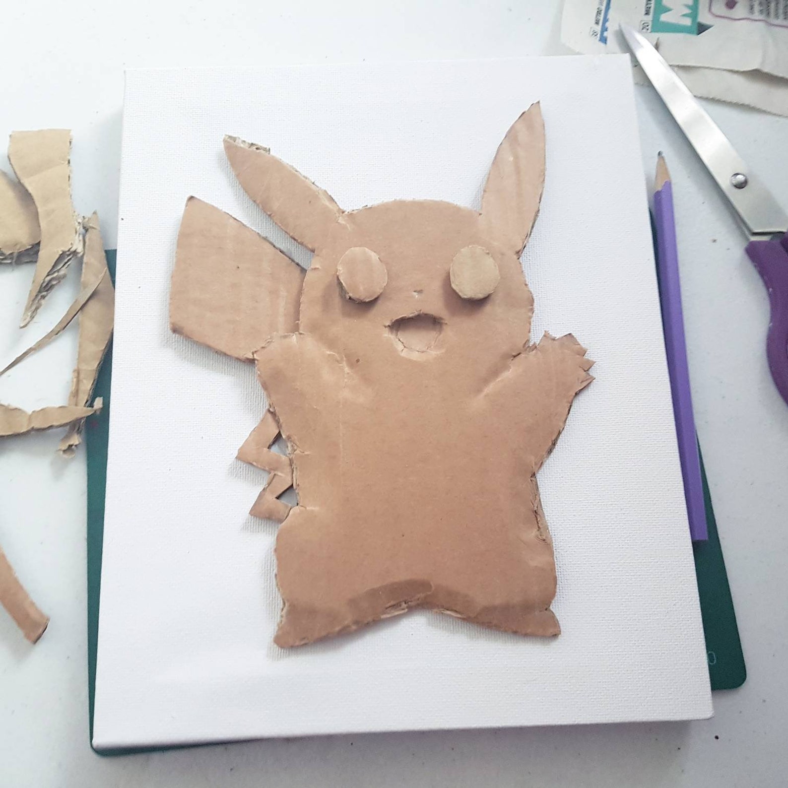 DIY Pikachu Pokemon Inspired 3D Picture Craft Kit for Children and ...