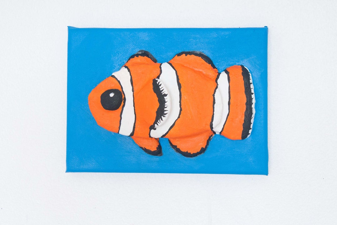 DIY Débutant Clownfish Fish 3D Picture Arts and Crafts Kit pour enfants ...