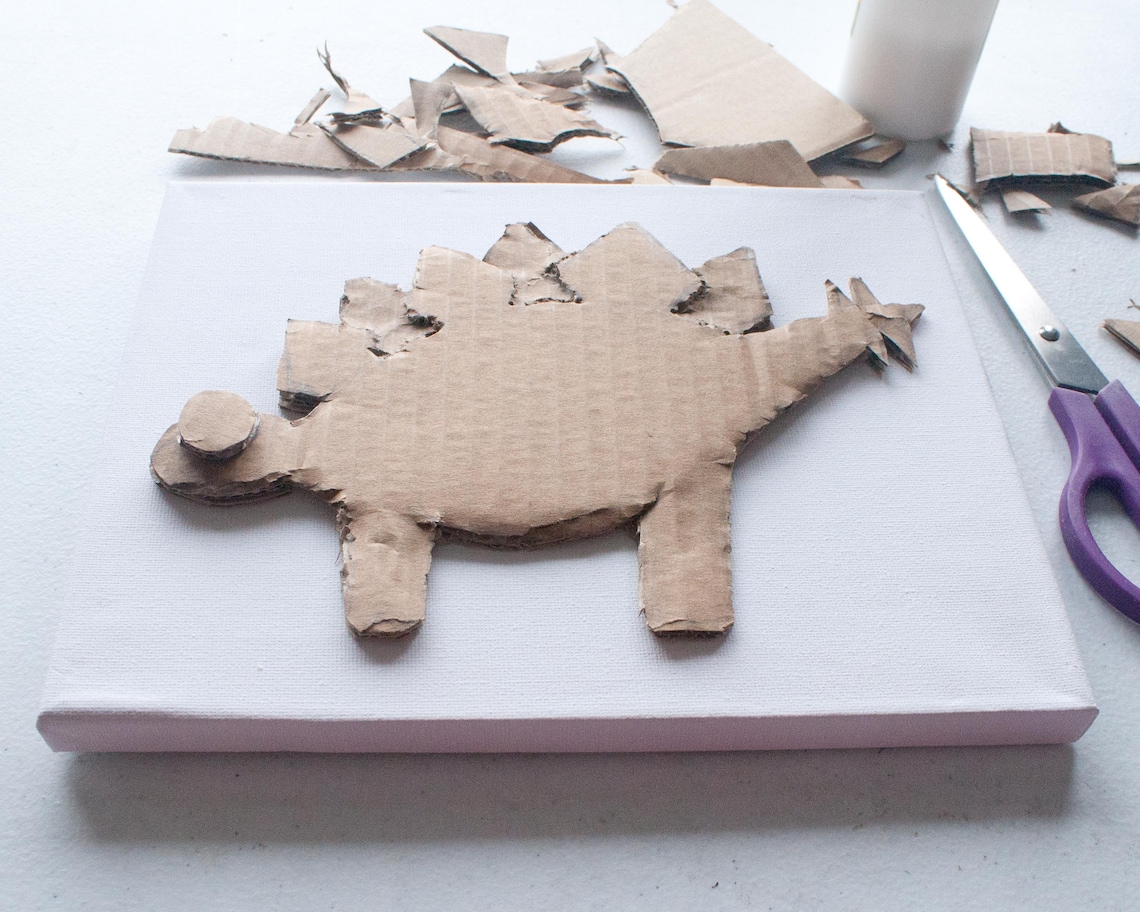 Stegosaurus Dinosaur 3D Picture Craft Kit for Children and | Etsy