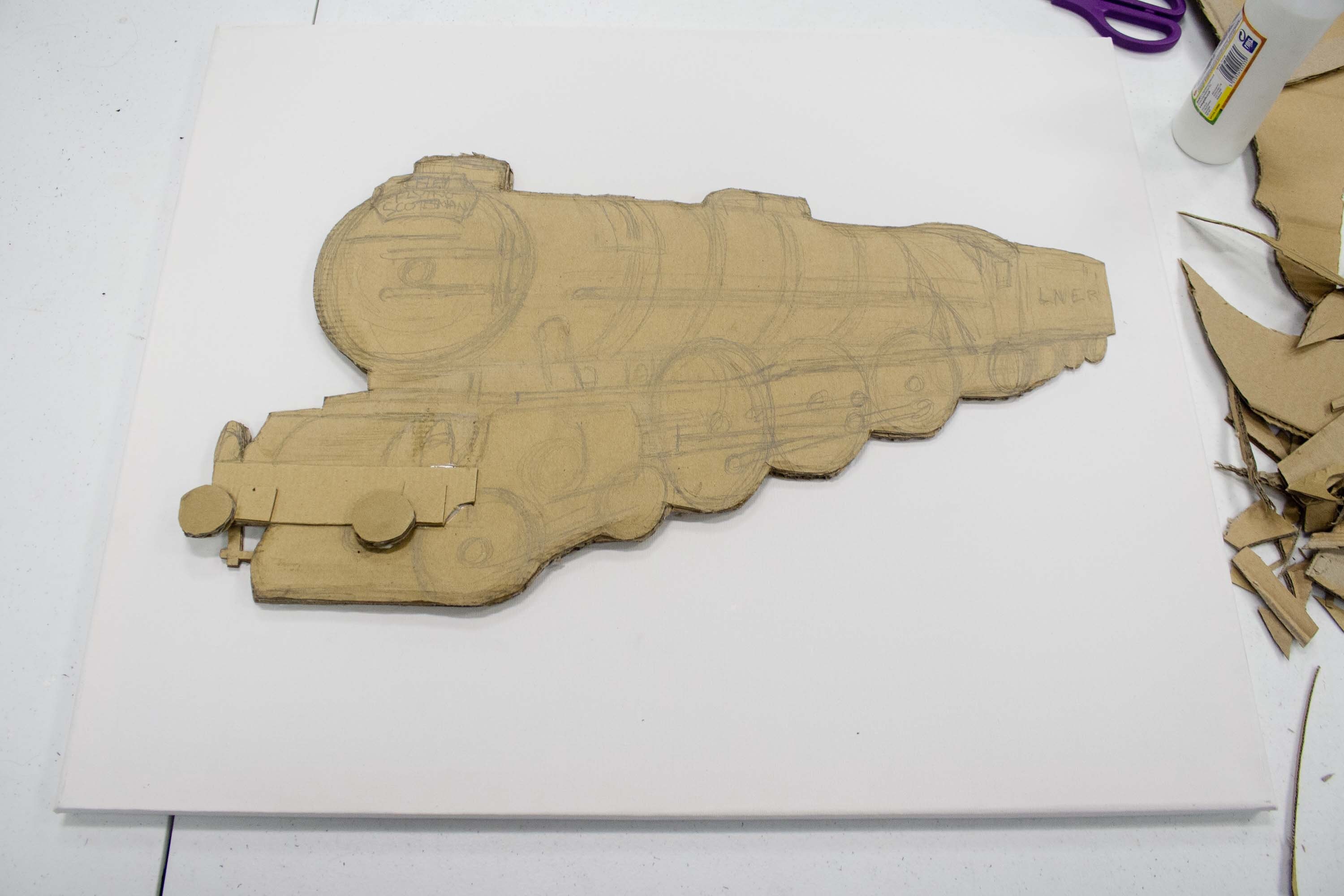 Flying Scotsman Train 3D Picture Craft Kit for Children and Adults ...