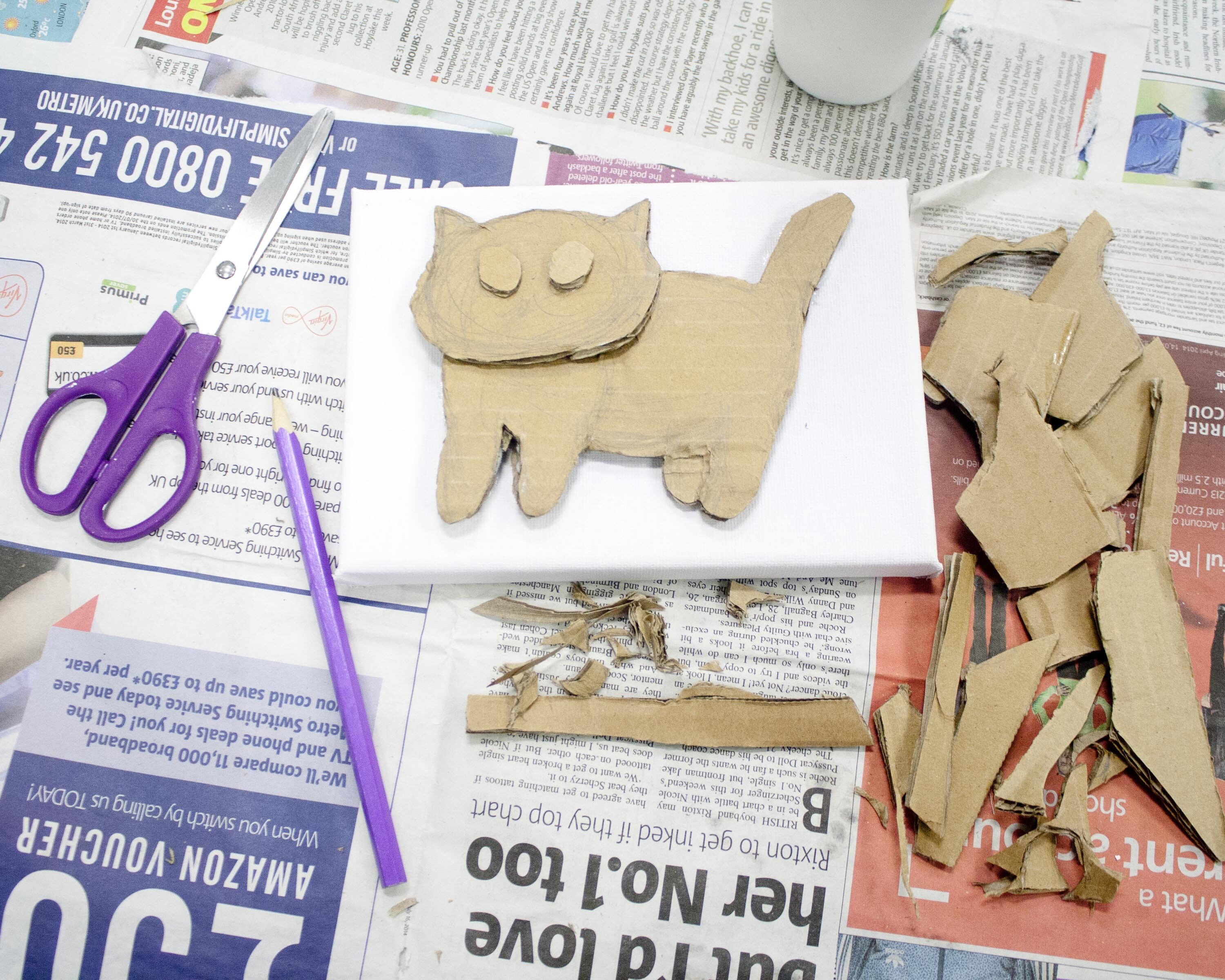 Cat 3D Picture Craft Kit for Children and Adults. Suitable for - Etsy