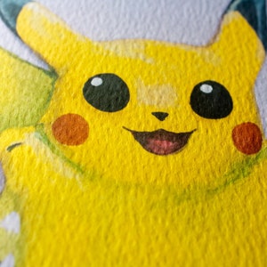 Pikachu Pokemon Inspired Greetings Card - Etsy