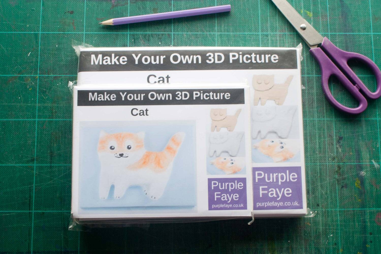 Cat 3D Picture Craft Kit for Children and Adults. Suitable for ...