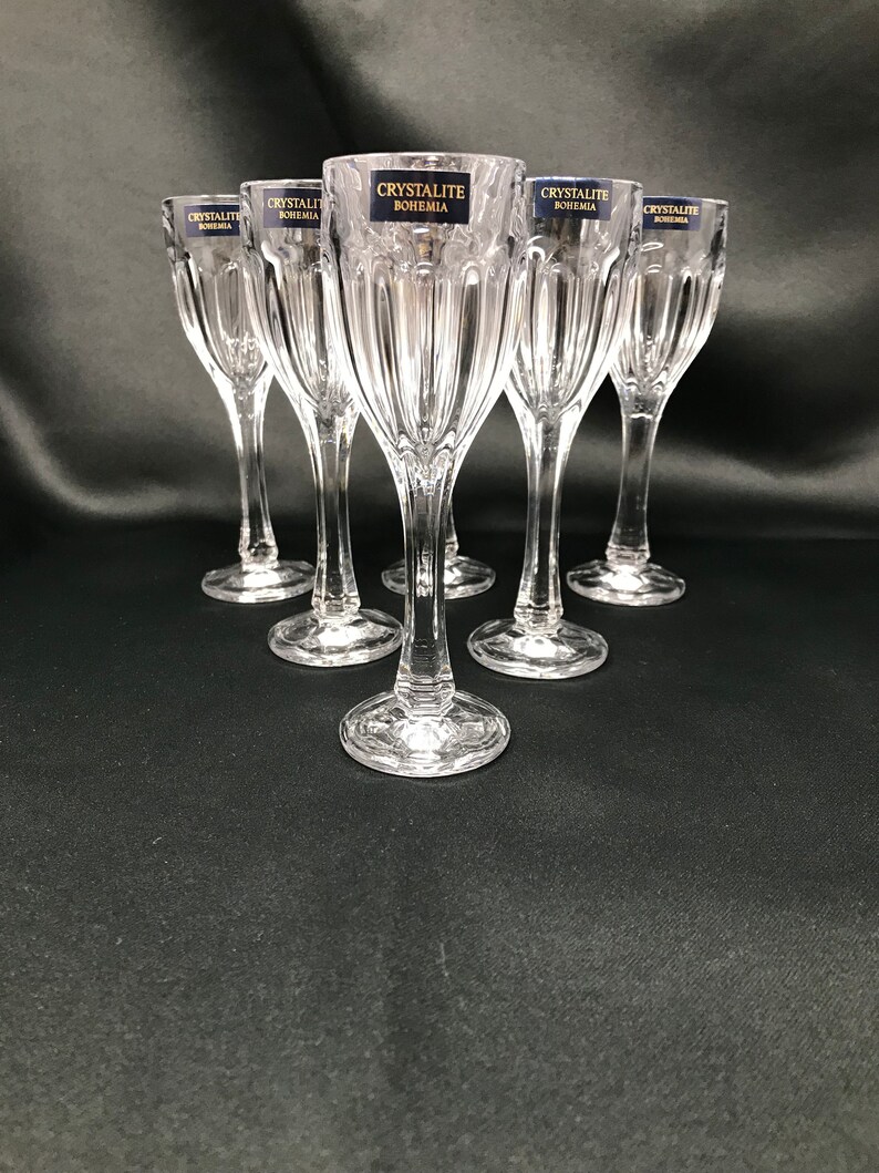 Vodka Set of 6 Liqueur Glasses 2 Oz/ 55 Ml Stem Goblet - Etsy