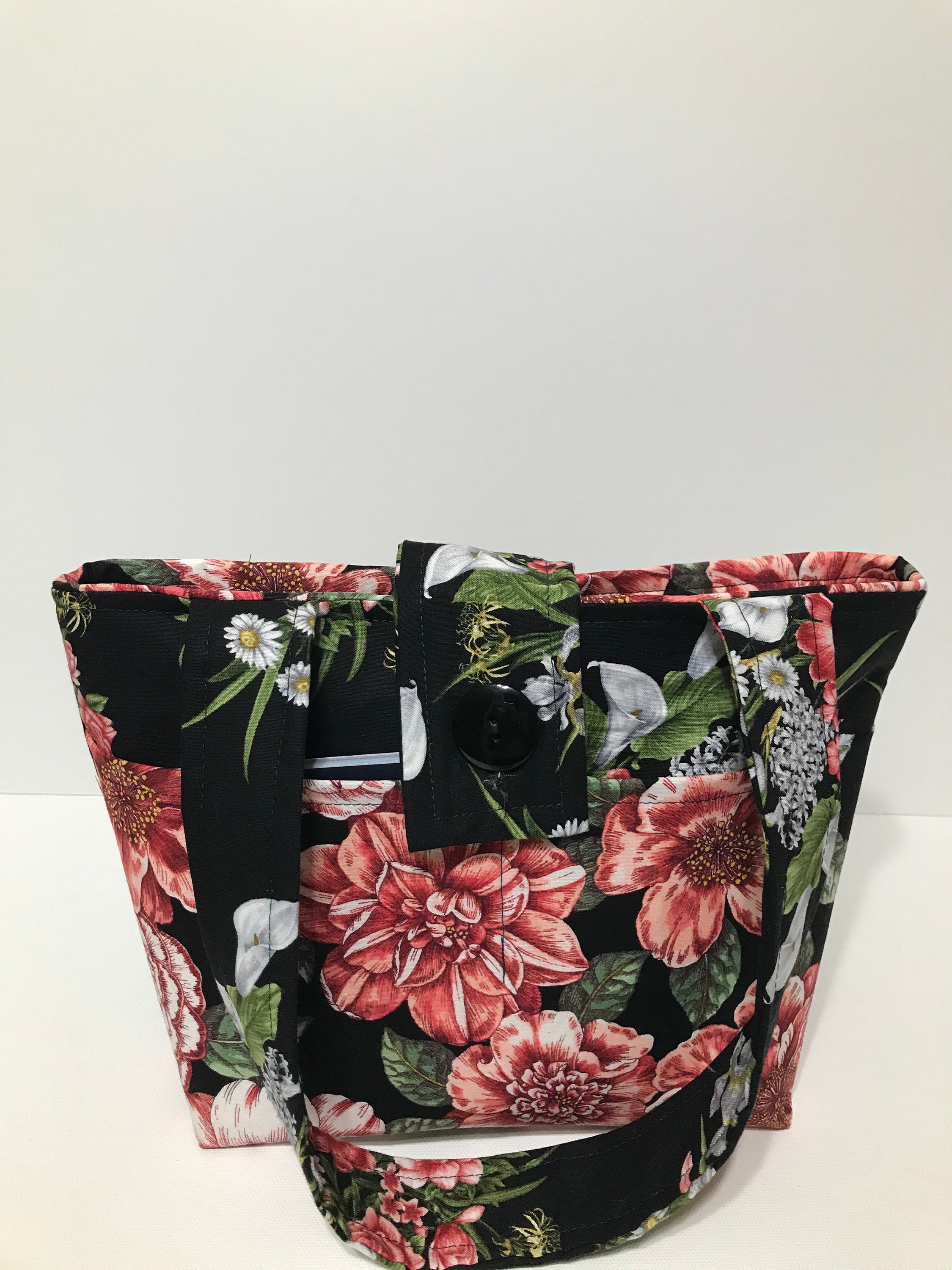 Bible Bag, Bible Tote, Handbag Bag, Black Polka Dots - Etsy