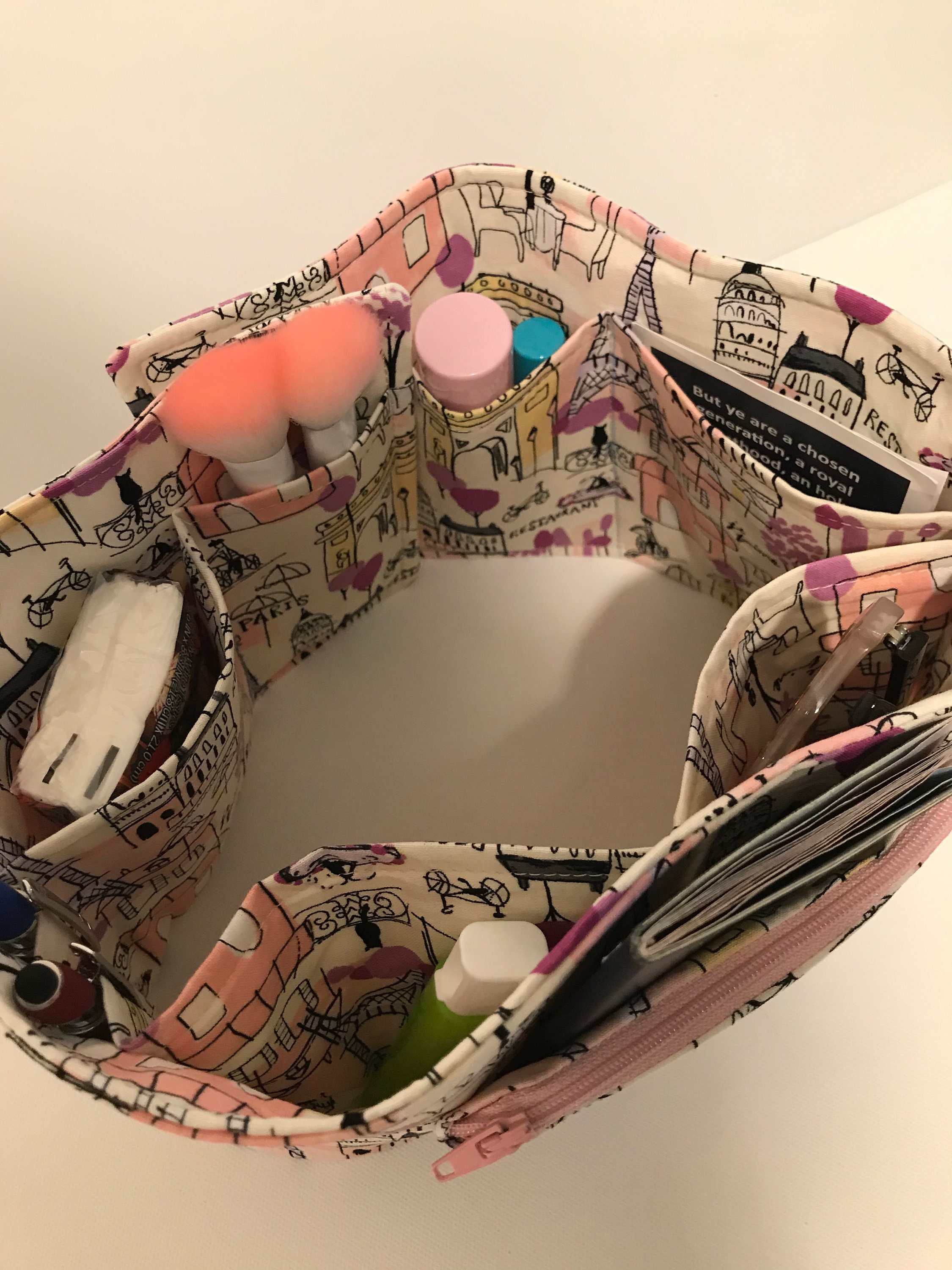 Beautiful Purse Organizer- Purse Insert-tote Bag-handbag- Paris Design ...