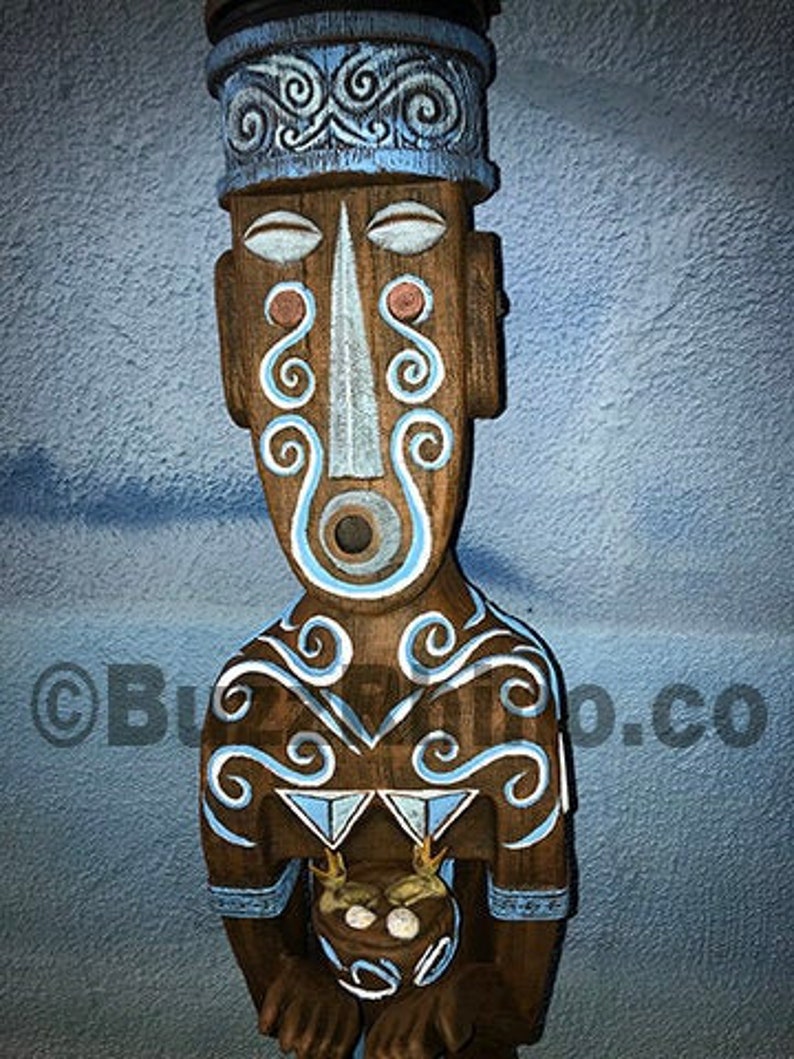 Tiki Room Tangaroa-ru Statue Figurine Figure Enchanted Tiki Room Maori ...