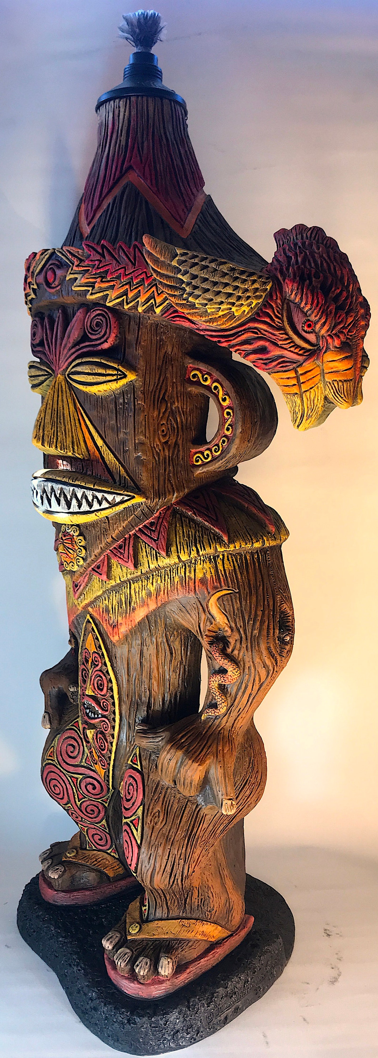 Tiki Room PELE Tiki Torch Statue Figurine Figure Enchanted Tiki Room ...