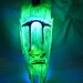 YELLOW Moai Hanging Lamp Tiki Room Bar Light Lava Light Neon Easter ...