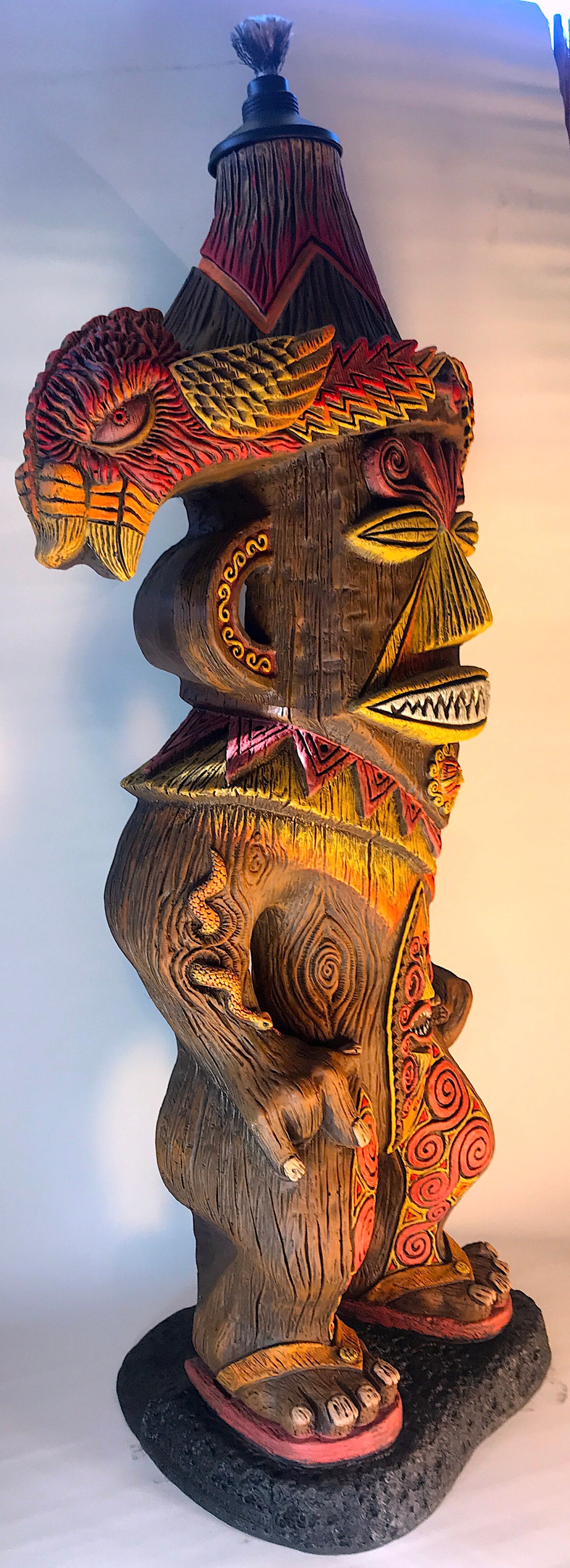 Tiki Room PELE Tiki Torch Statue Figurine Figure Enchanted Tiki Room ...