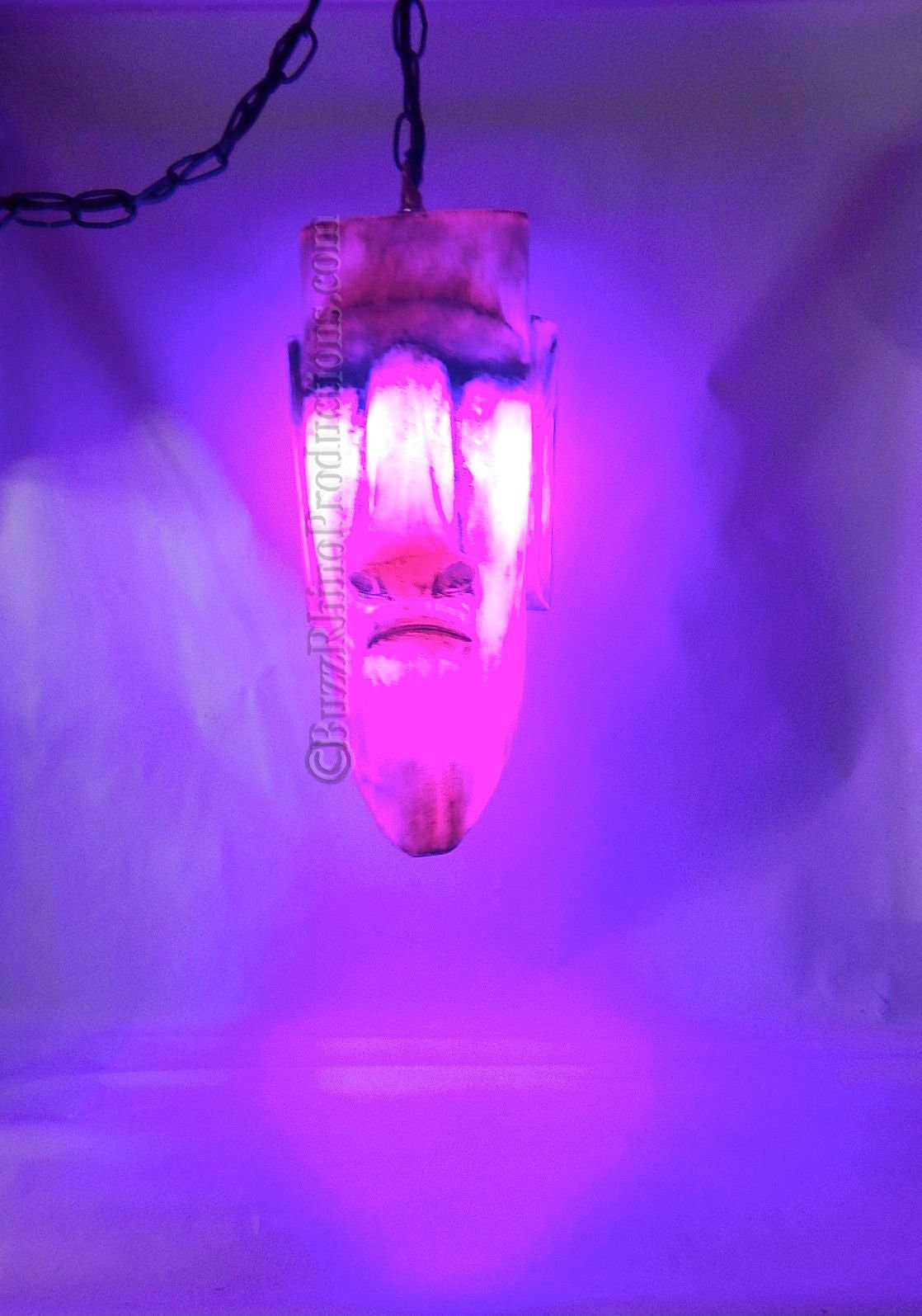 MAGENTA Red Moai Hanging Lamp Tiki Room Bar Light Lava Light - Etsy