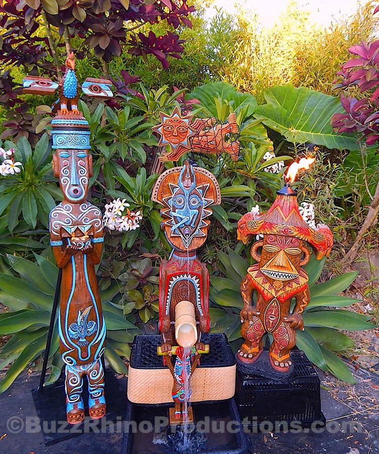 Tiki Room Tangaroa-ru Statue Figurine Figure Enchanted Tiki Room Maori ...