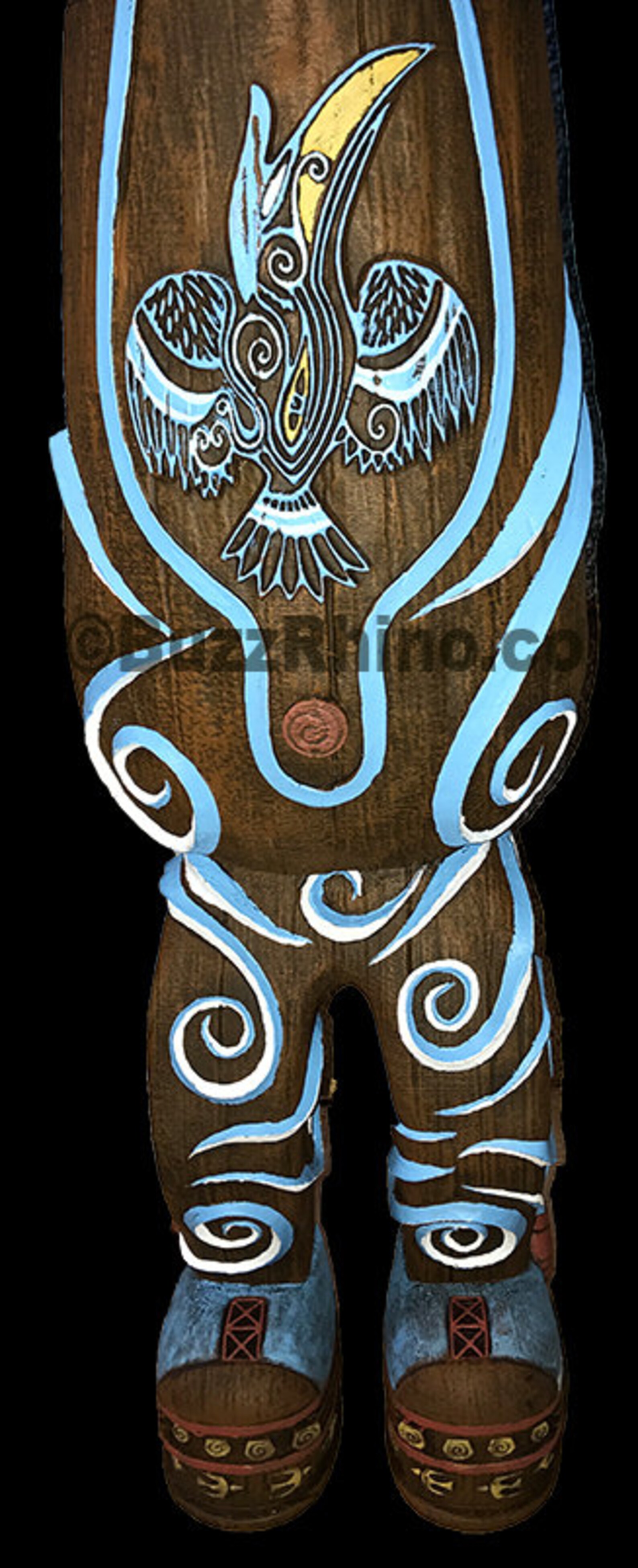 Tiki Room Tangaroa-ru Statue Figurine Figure Enchanted Tiki Room Maori ...