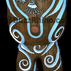 Tiki Room Tangaroa-ru Statue Figurine Figure Enchanted Tiki Room Maori ...