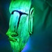 YELLOW Moai Hanging Lamp Tiki Room Bar Light Lava Light Neon - Etsy
