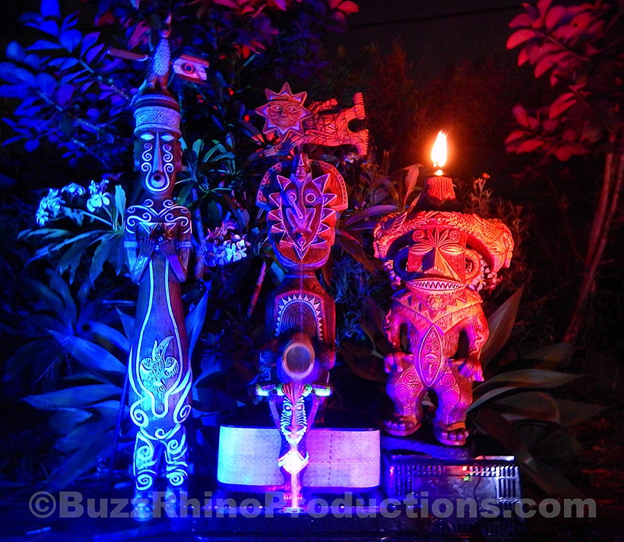 Tiki Room Tangaroa-ru Statue Figurine Figure Enchanted Tiki Room Maori ...