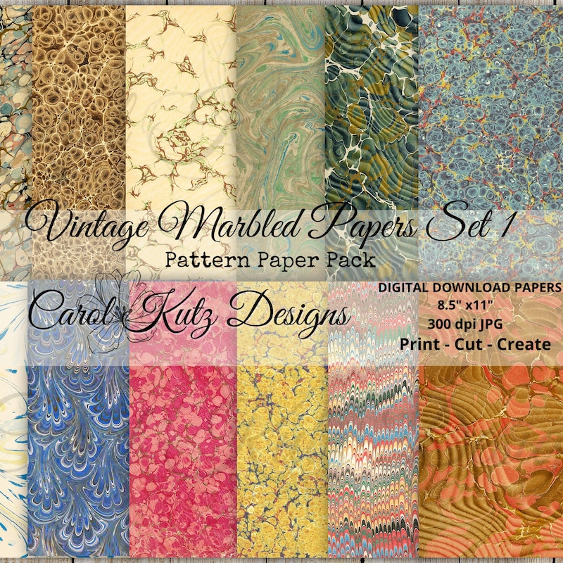 Marbled Paper - Etsy