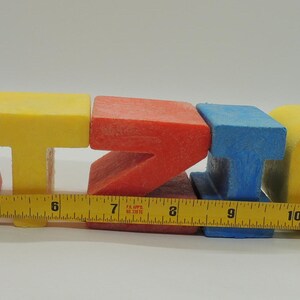 Vintage Mattel Tuff Stuff Block Letters, 1971 Mattel Inc. USA, Red Blue ...
