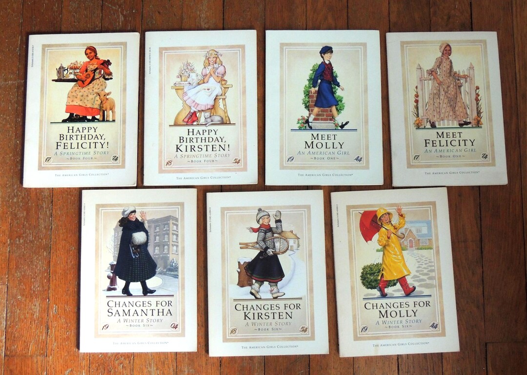 Vintage American Girls Collection Book Lot of 7, 1980s-90s, Pleasant ...