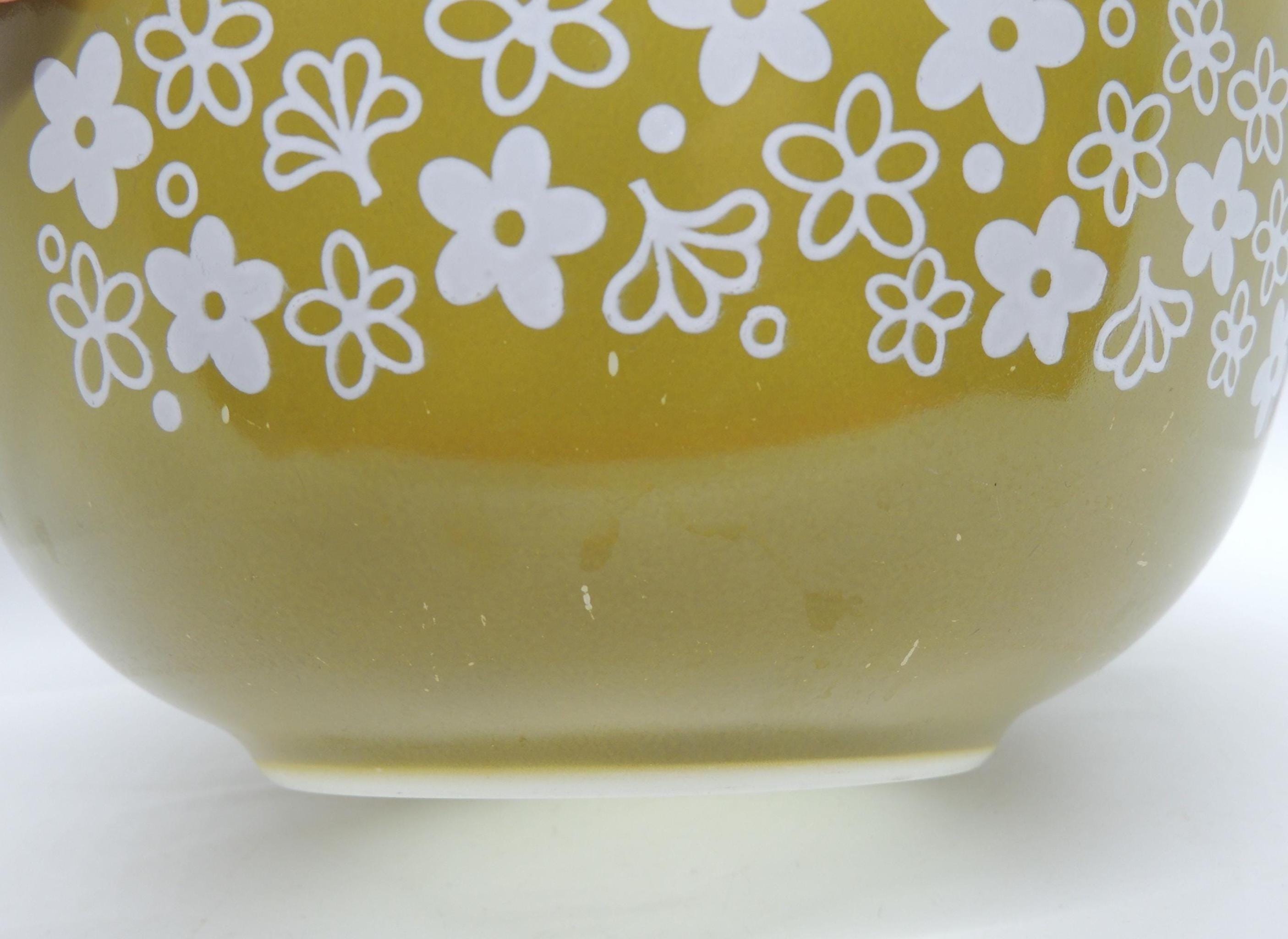Vintage Pyrex Crazy Daisy Mixing Bowl 403 2.5L, Spring Blossom Mixing ...