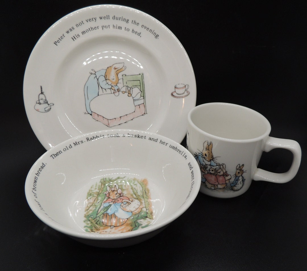 Wedgewood Peter Rabbit 3 Piece Dish Set Beatrix Potter Gift - Etsy