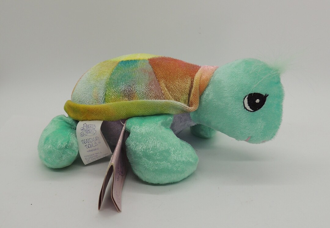 Vintage Precious Moments Tender Tails Turtle Plush Stuffed Animal ...