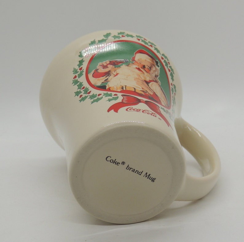 Vintage Coca Cola Santa Claus Christmas Mug, Coke Brand Mug, Santa ...