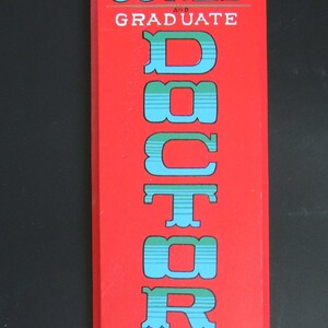 Vintage Wood Doctor Sign Decor, Famous Dispenser of Cures and Graduate ...