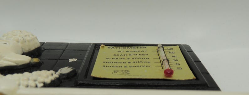 Vintage 1973 Miller Studio Poodle Bathometer, Chalkware Poodle in the ...