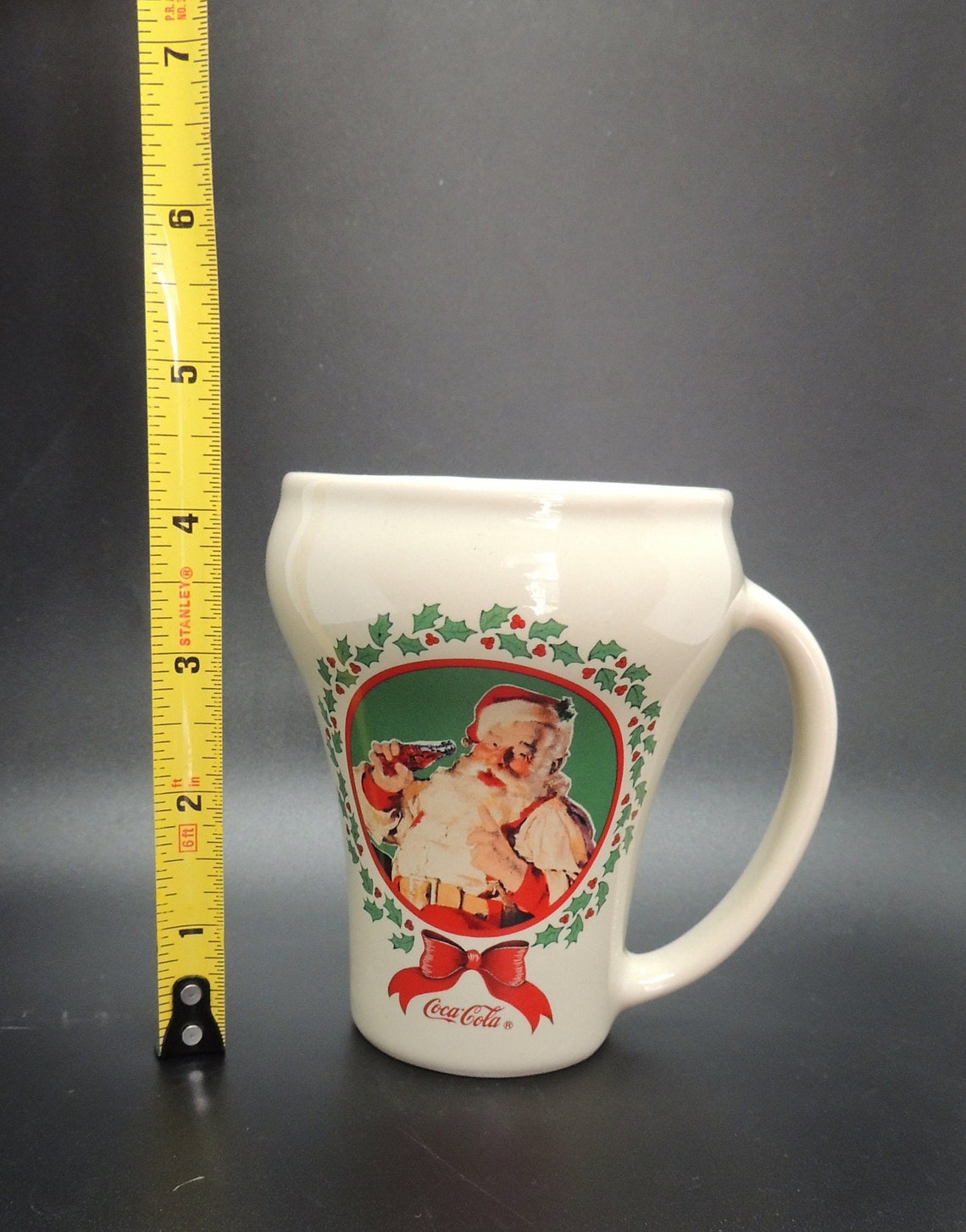 Vintage Coca Cola Santa Claus Christmas Mug, Coke Brand Mug, Santa ...