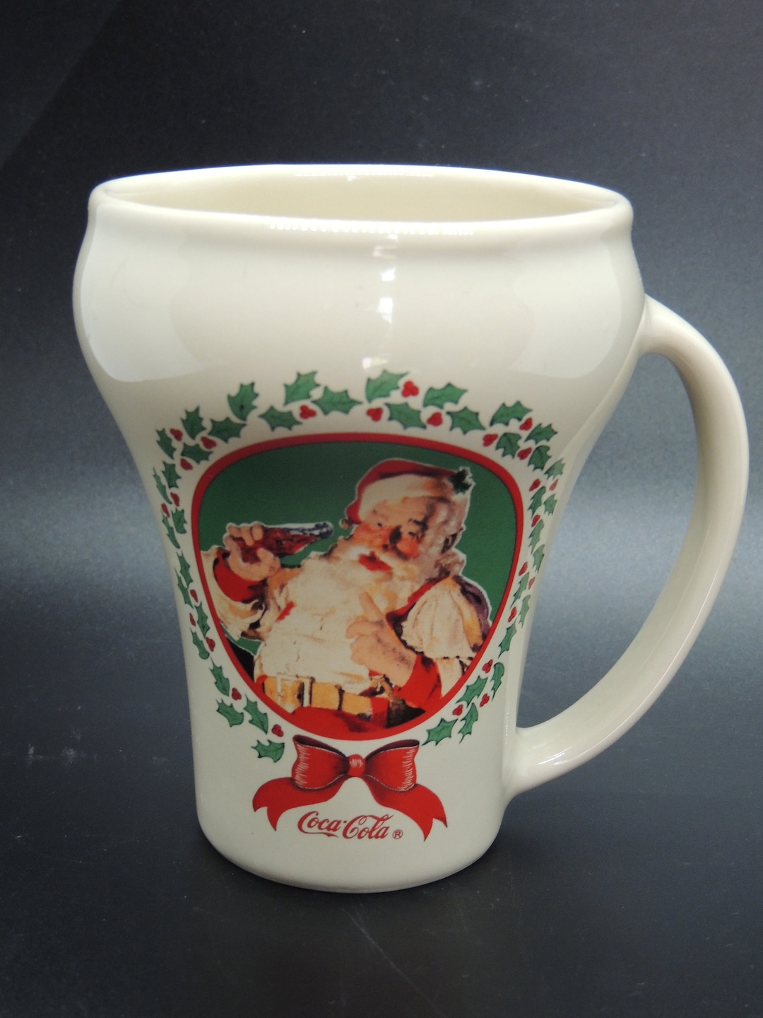 Vintage Coca Cola Santa Claus Christmas Mug, Coke Brand Mug, Santa ...