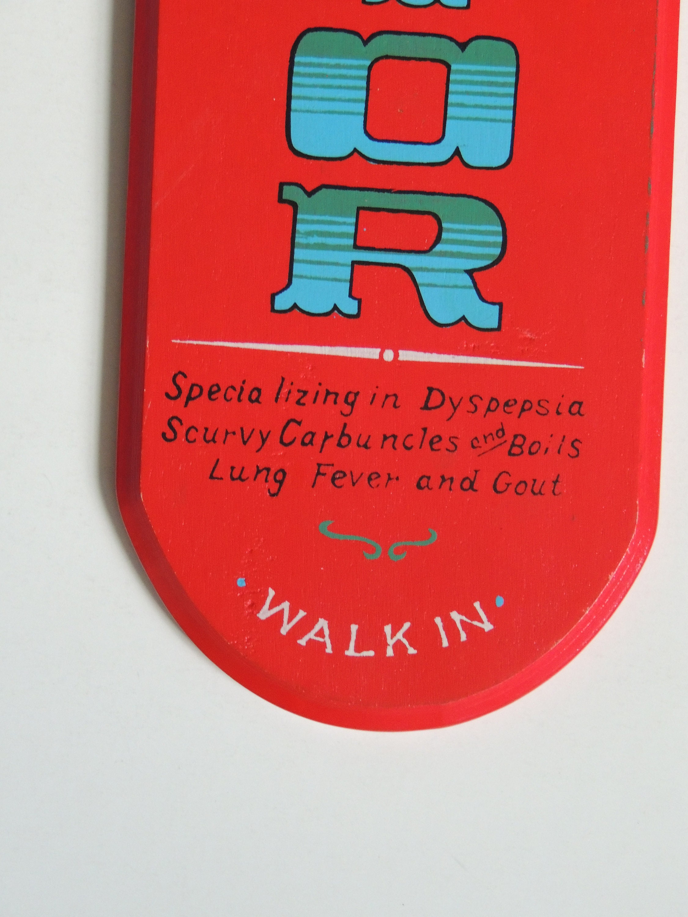 Vintage Wood Doctor Sign Decor, Famous Dispenser of Cures and Graduate ...