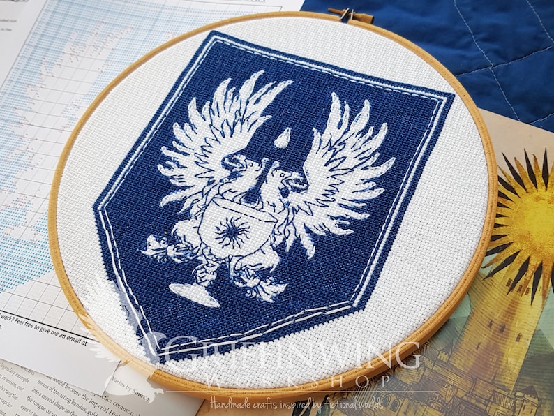 Grey Warden Emblem Cross Stitch Pattern (PDF Download) - Etsy