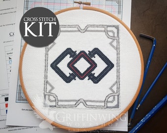 Final Fantasy XIV FFXIV Garlean Flag PDF Digital Cross Stitch Pattern ...