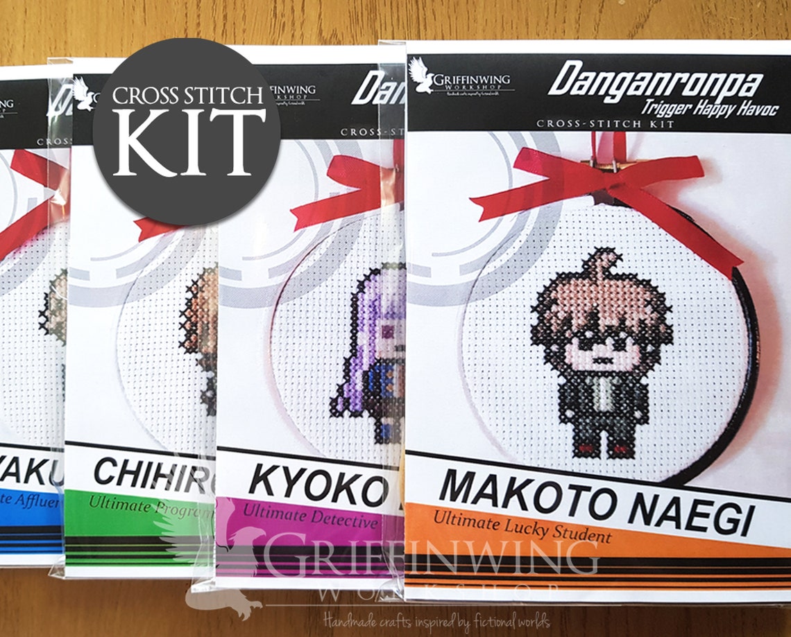 Danganronpa Cross-stitch Kits Choose Your Character - Etsy