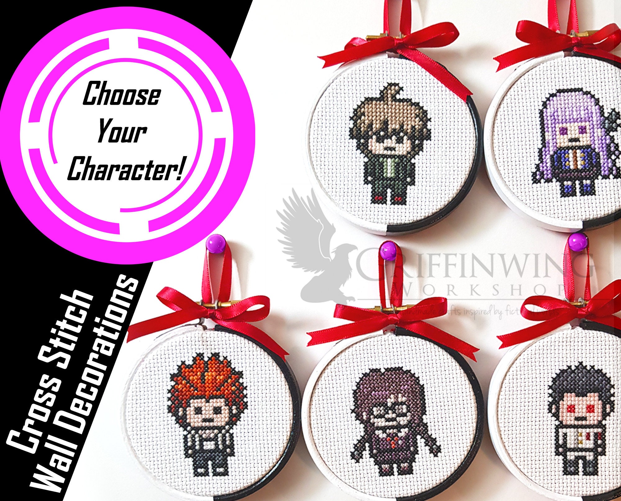 Danganronpa 3 Cross-stitch Sprite Decorations choose - Etsy