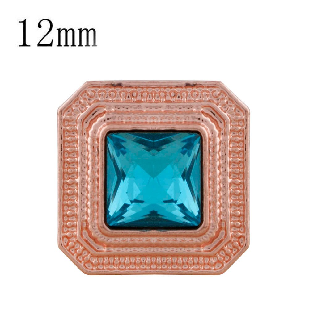 12mm Rose Gold Birthstone Mini Snap Buttons - Etsy 日本