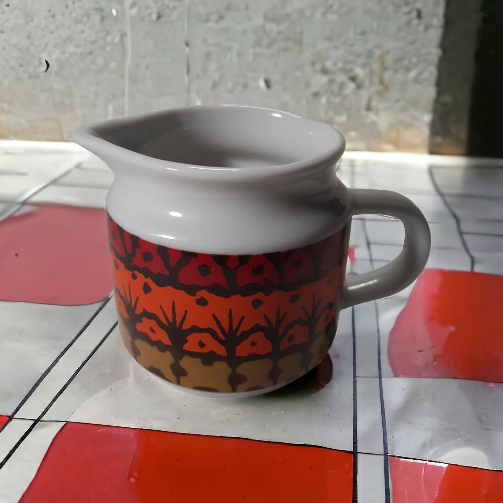 VTG Holt Howard 1970s Colors Mod Pottery Miniature Jug Pitcher 2" Mid ...