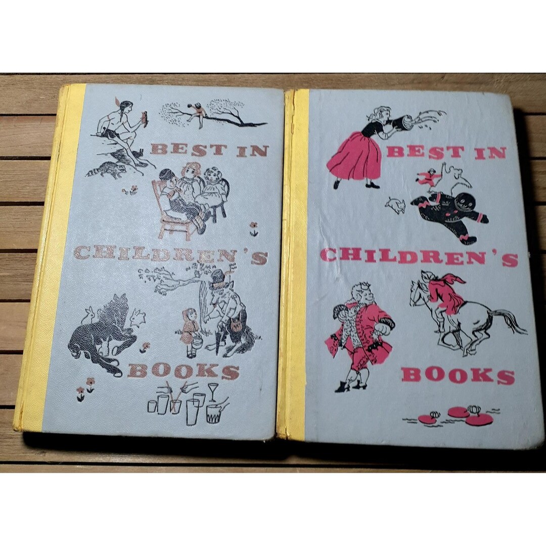 Vintage 1958 Children's Book Set: Nelson Doubleday, Illustrated ...