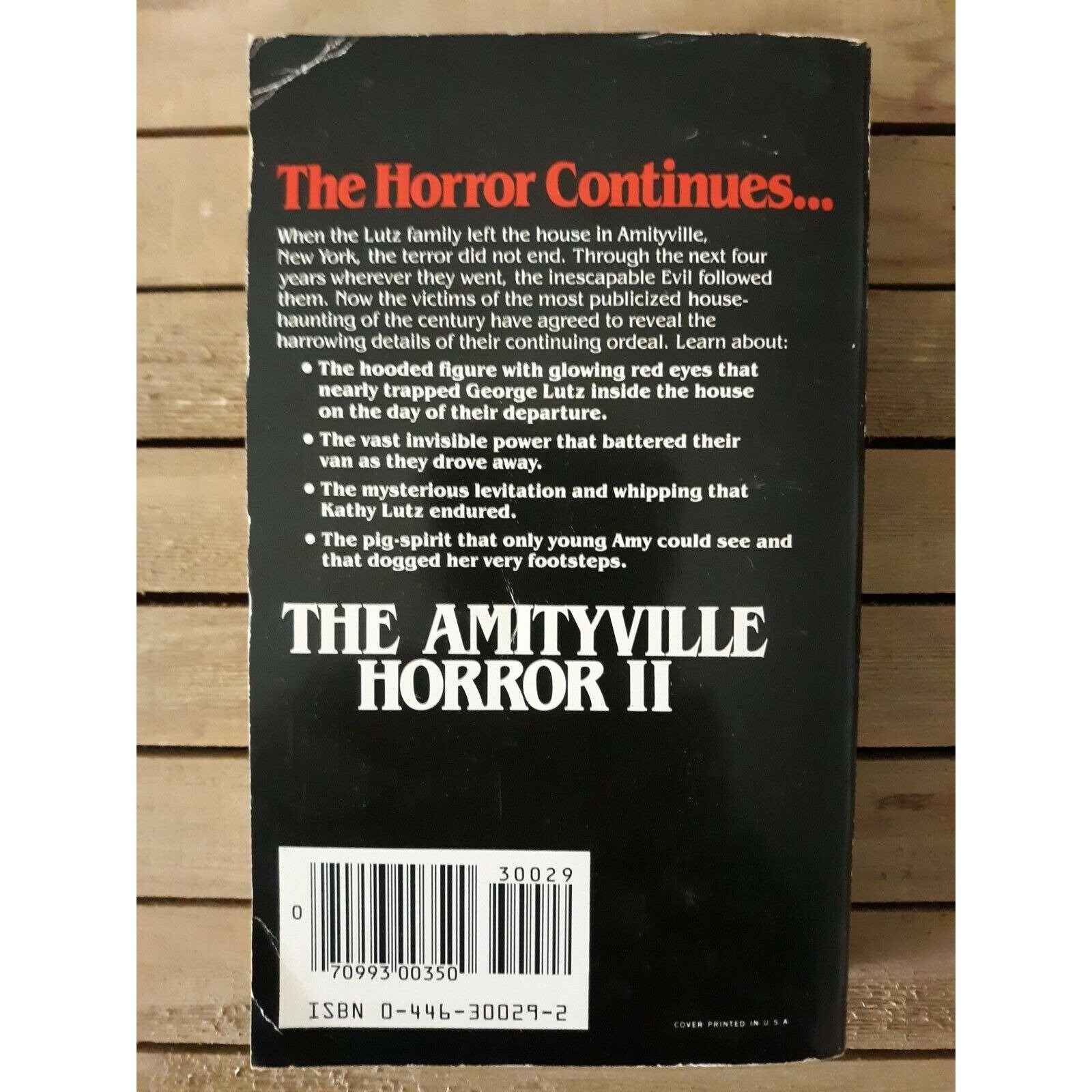 The Amityville Horror II John G Jones Paperback First Printing Warner ...