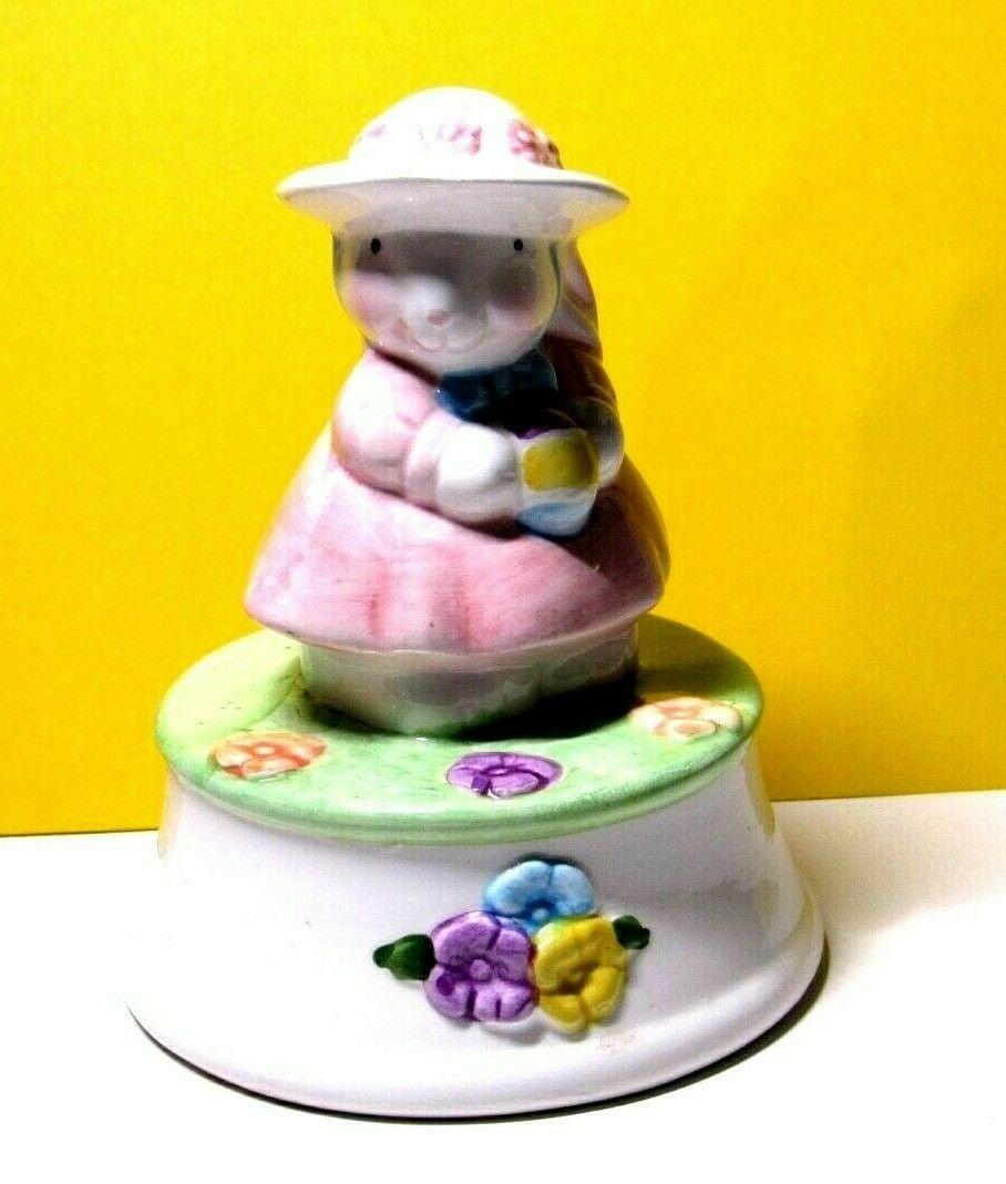 VTG Music Box Easter Bonnet Bunny Rabbit Easter Parade Song - Etsy