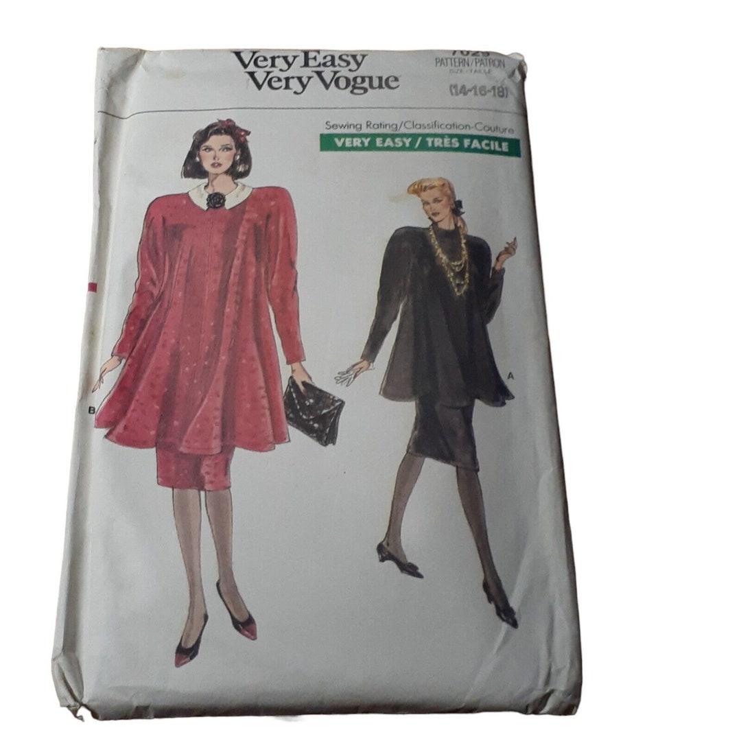 Vogue Sewing Pattern Maternity Tunic and Skirt Uncut 7943 Vintage 1987 ...