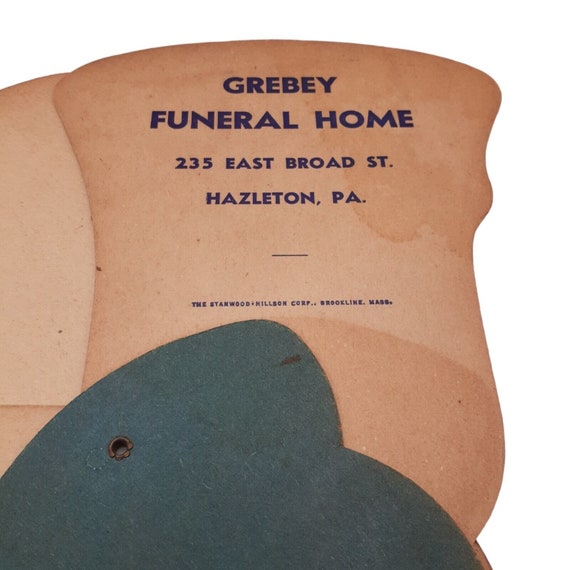 1944 Grebey Funeral Home PA Advertising Fan Mother Da… - Gem