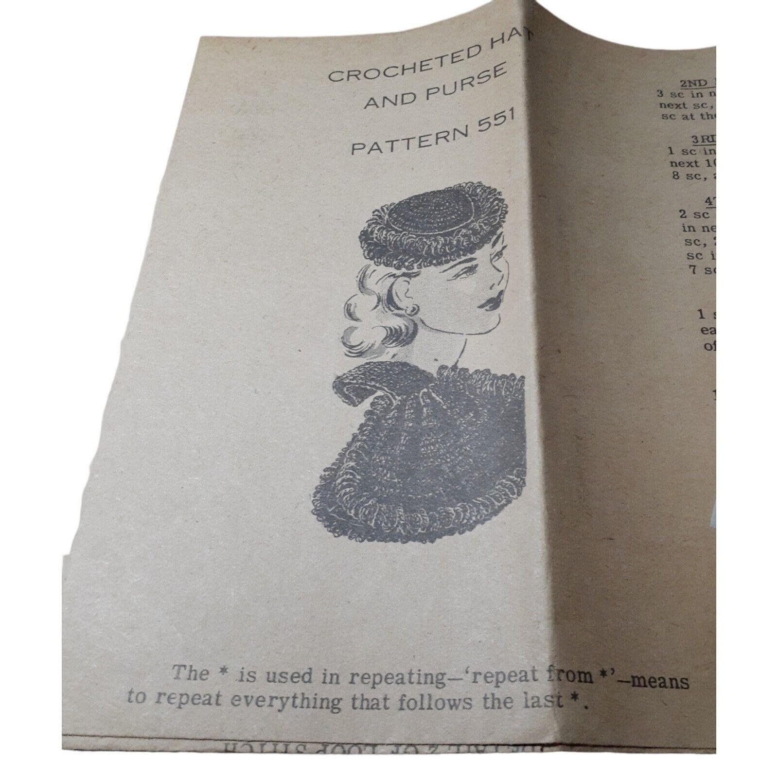 Laura Wheeler Designs Crocheted Hat and Purse Pattern 551 - Etsy