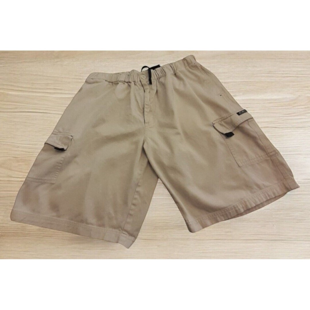 VTG Y2K OP Ocean Pacific Mens Cargo Shorts Pale Gray L Hiking Camping ...