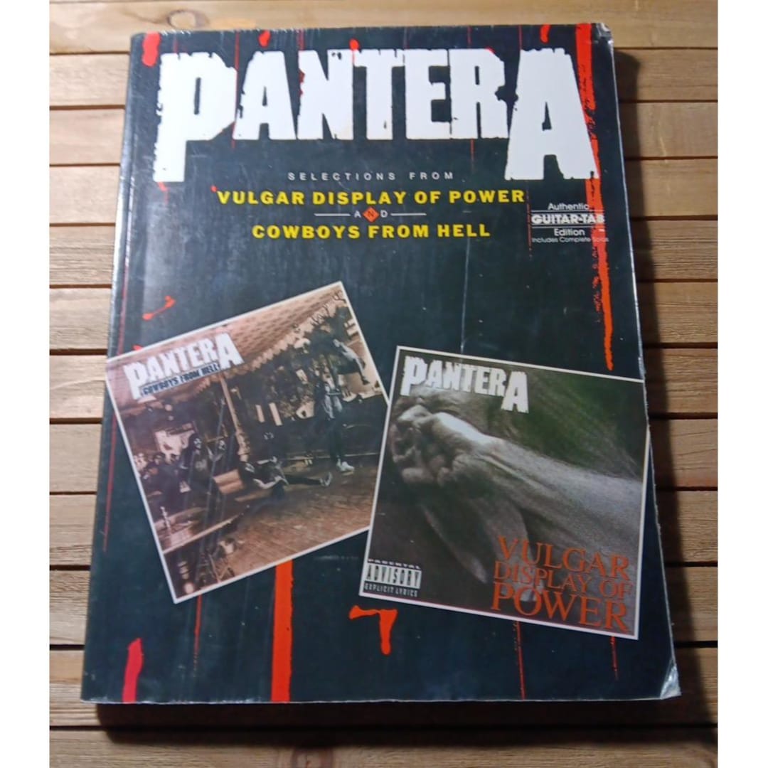 Pantera Vulgar Display of Power Cowboys From Hell Guitar Tab Book Heavy ...