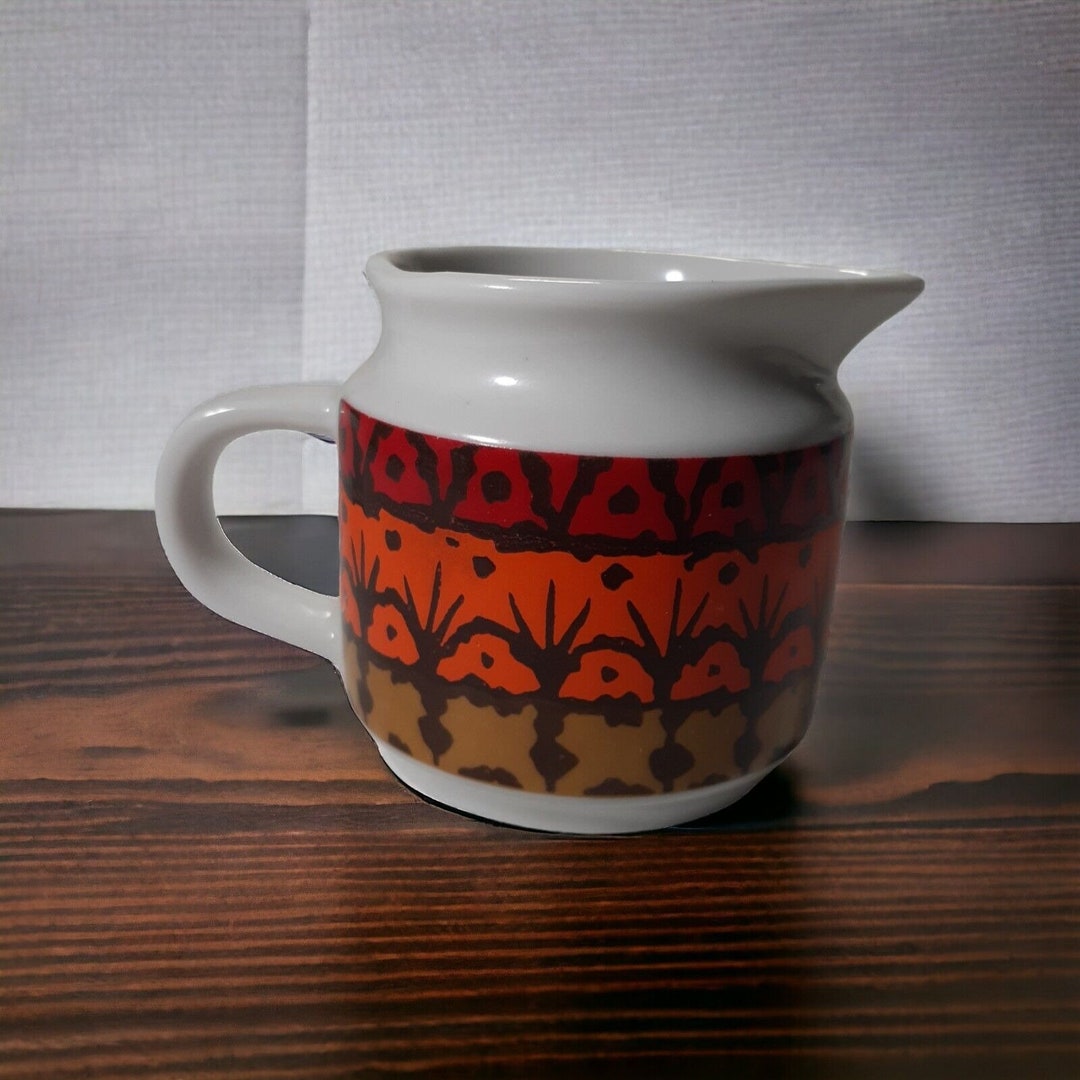 VTG Holt Howard 1970s Colors Mod Pottery Miniature Jug Pitcher 2" Mid ...