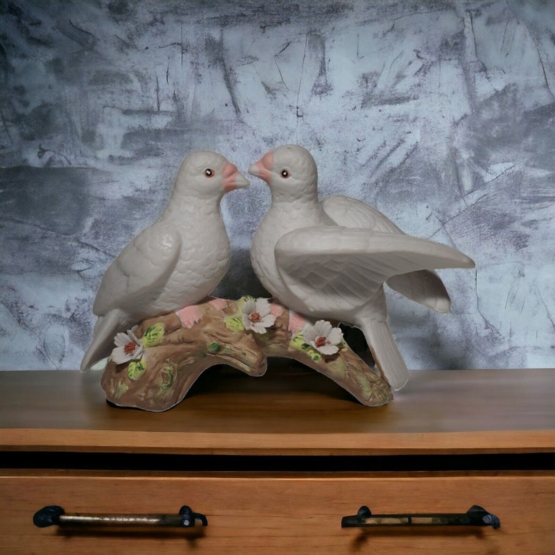 Love Birds on Branch Figurine - Etsy