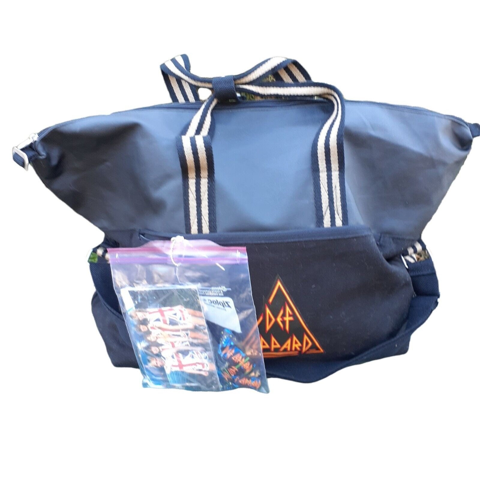 Def Leppard Band Memorabilia Travel Carry on Tote BAG VIP Lanyard ...