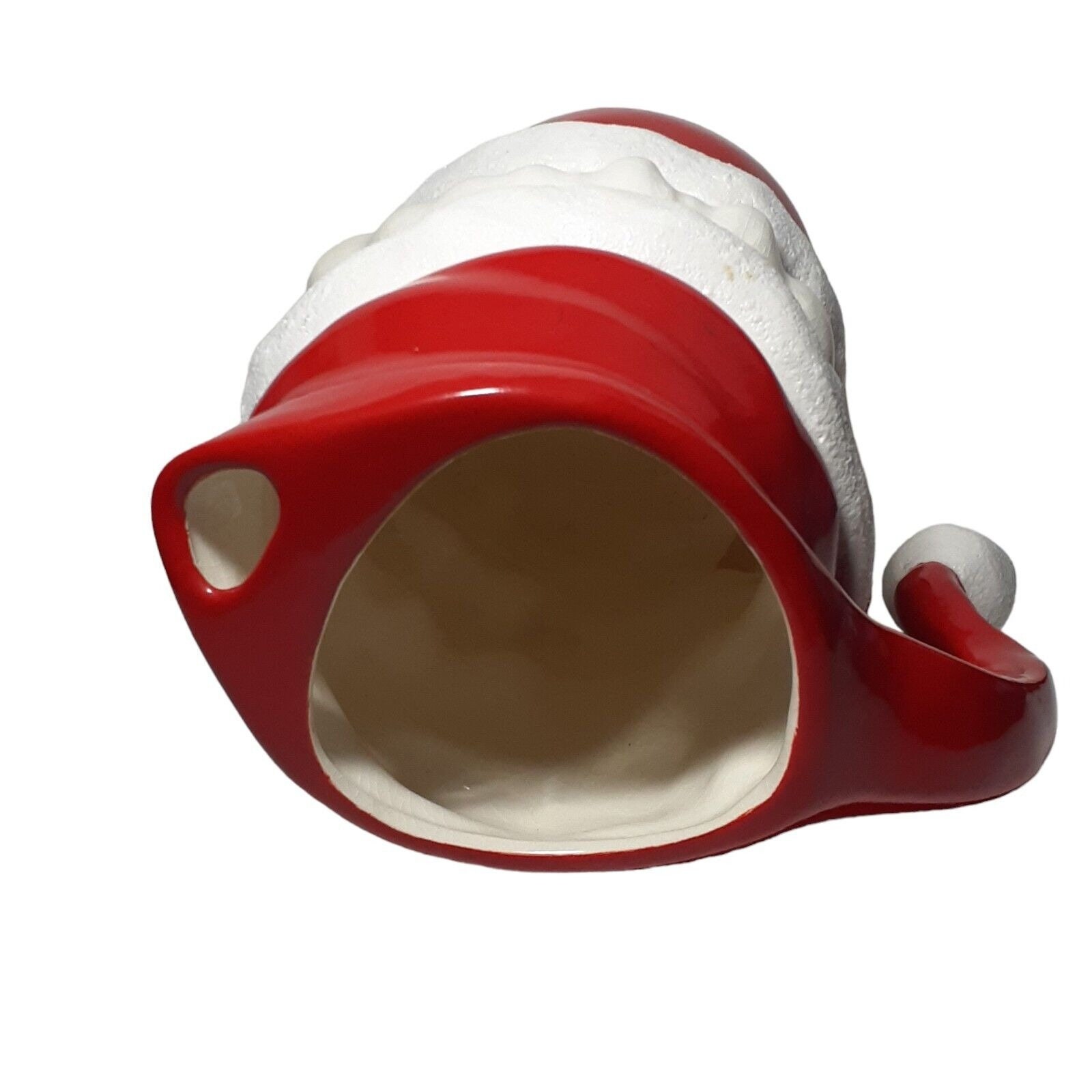Vintage MCM Christmas Santa Head Pitcher Red Lips - Etsy